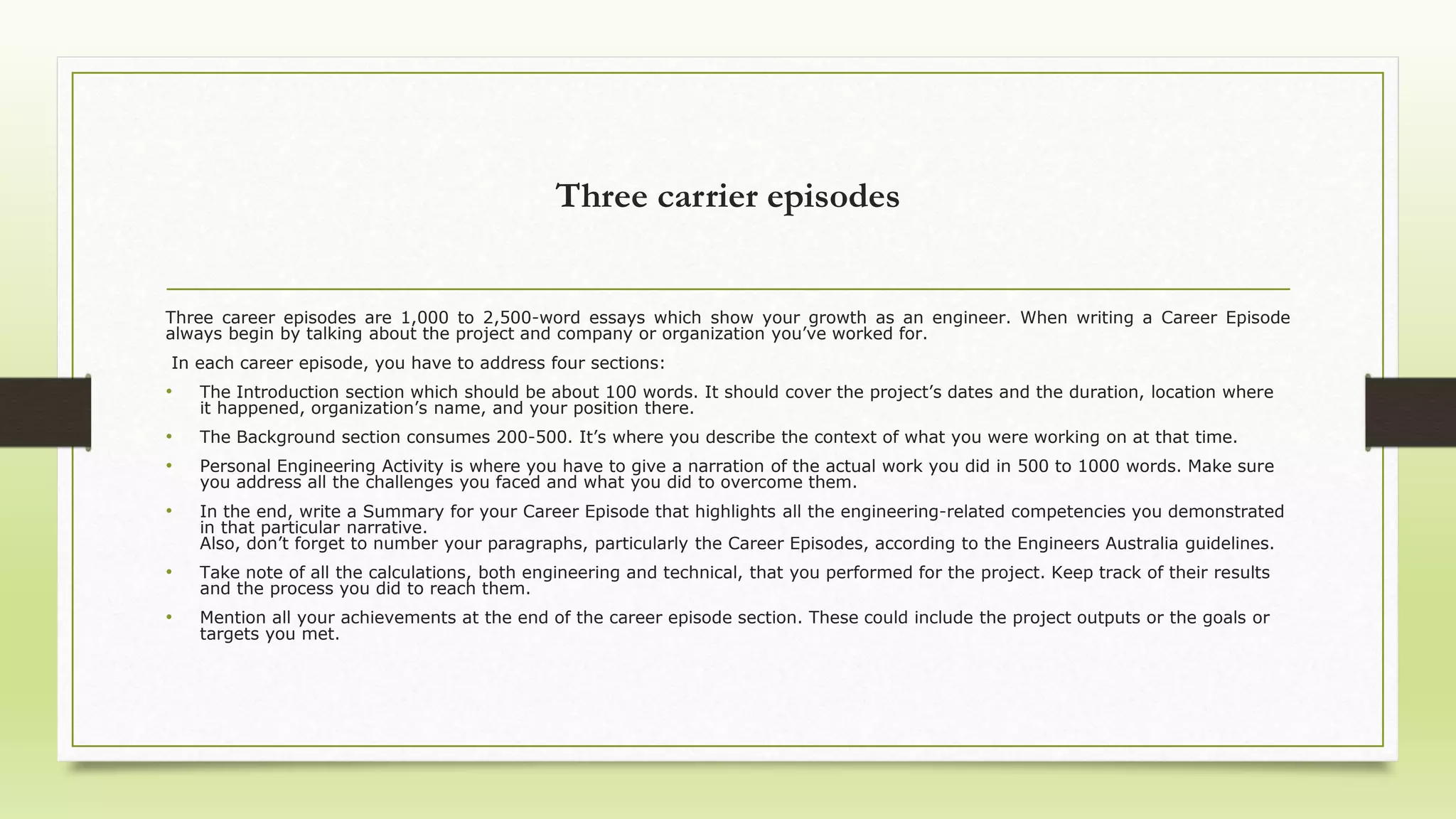 How to write a cdr | PPT