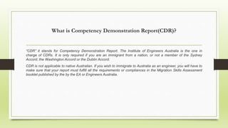How to write a cdr | PPT