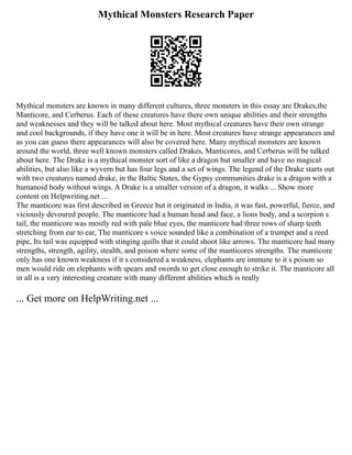 How To Write A Character Analysis Essay Outline, Ti | PDF