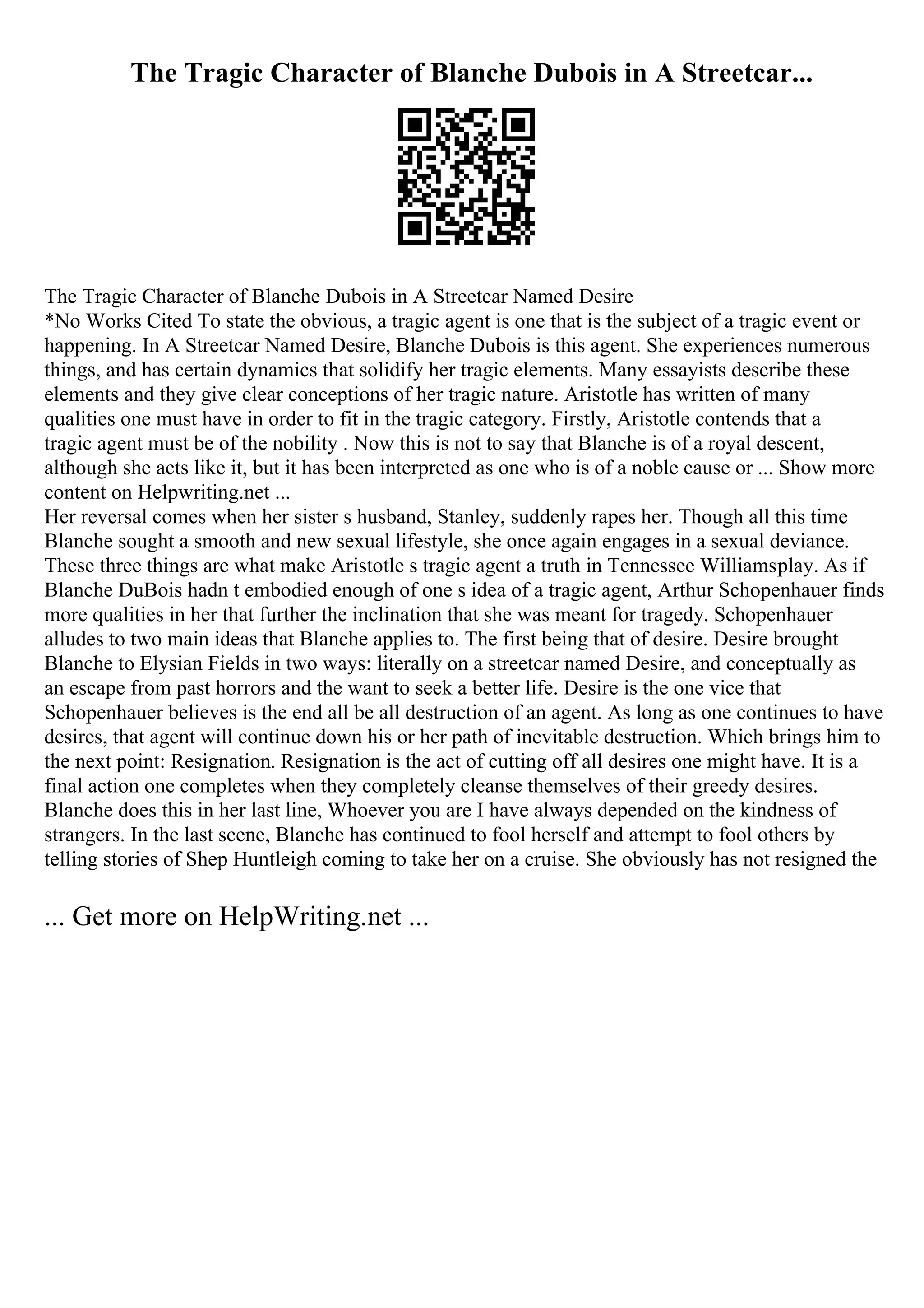 How To Write A Character Comparison Essay | PDF