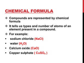 How to write a chemical formula | PPTX