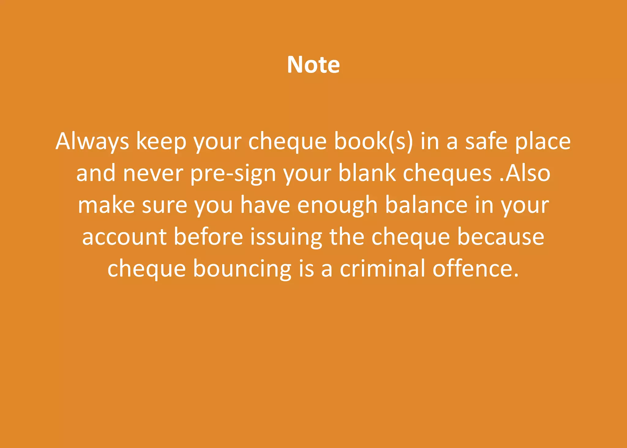 How to write a cheque? | PDF