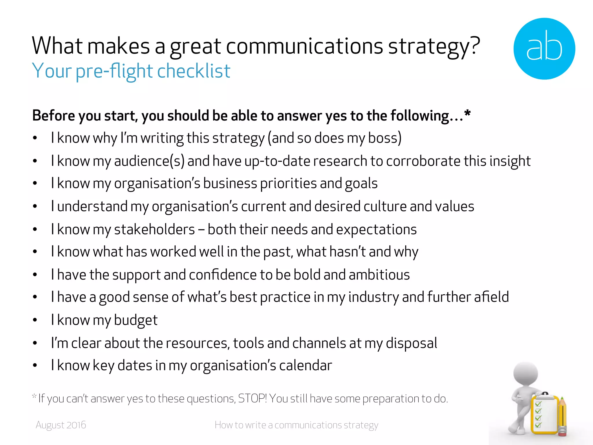 How to write a communications strategy | PDF