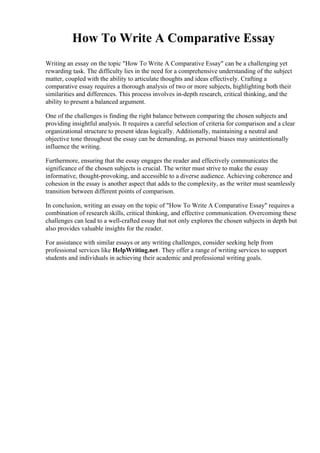 How To Write A Comparative Essay.pdf