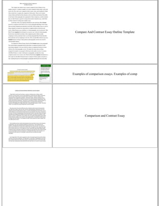 How To Write A Comparison Essay Introduction | PDF