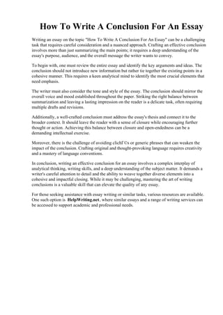 How To Write A Conclusion For An Essay.pdf