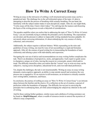 How To Write A Correct Essay.pdf