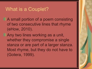 How to write a couplet | PPT
