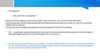 How to Write a Cover Letter | PPT