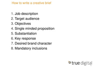 How To Write A Creative Brief | PDF