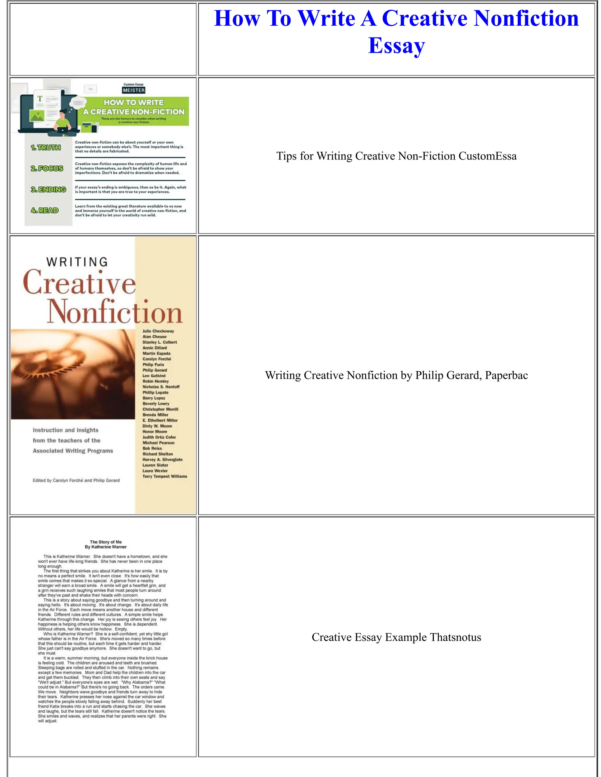 How To Write A Creative Nonfiction Essay | PDF