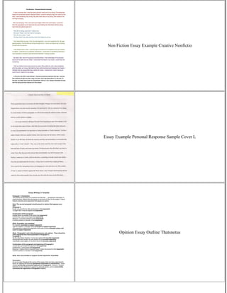 How To Write A Creative Nonfiction Essay | PDF