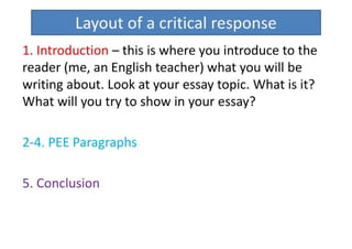 How To Write A Critical Response | PPT
