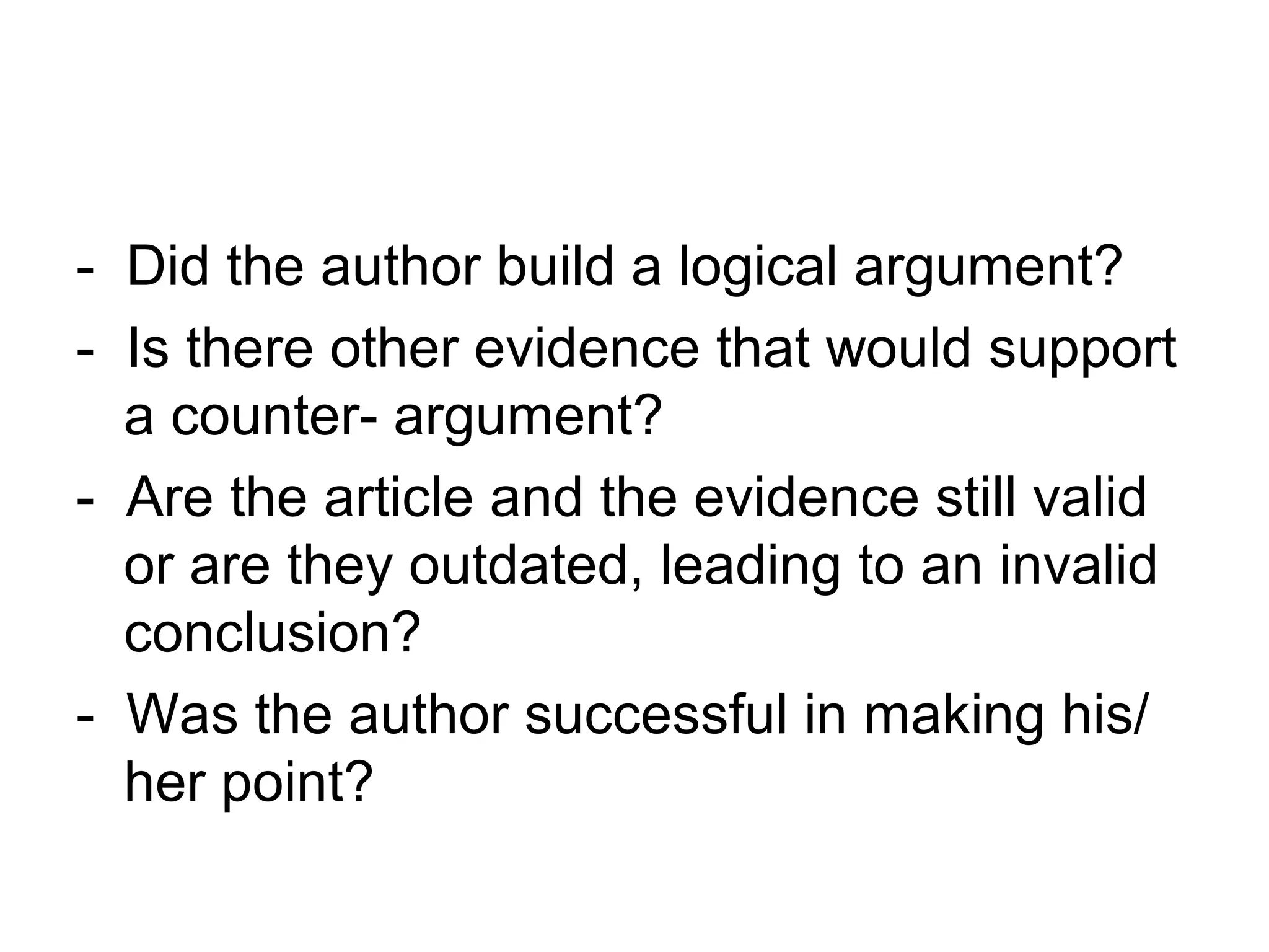 How to write a critique | PPT
