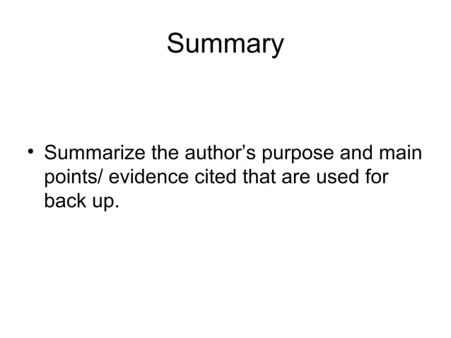 How to write a critique | PPT