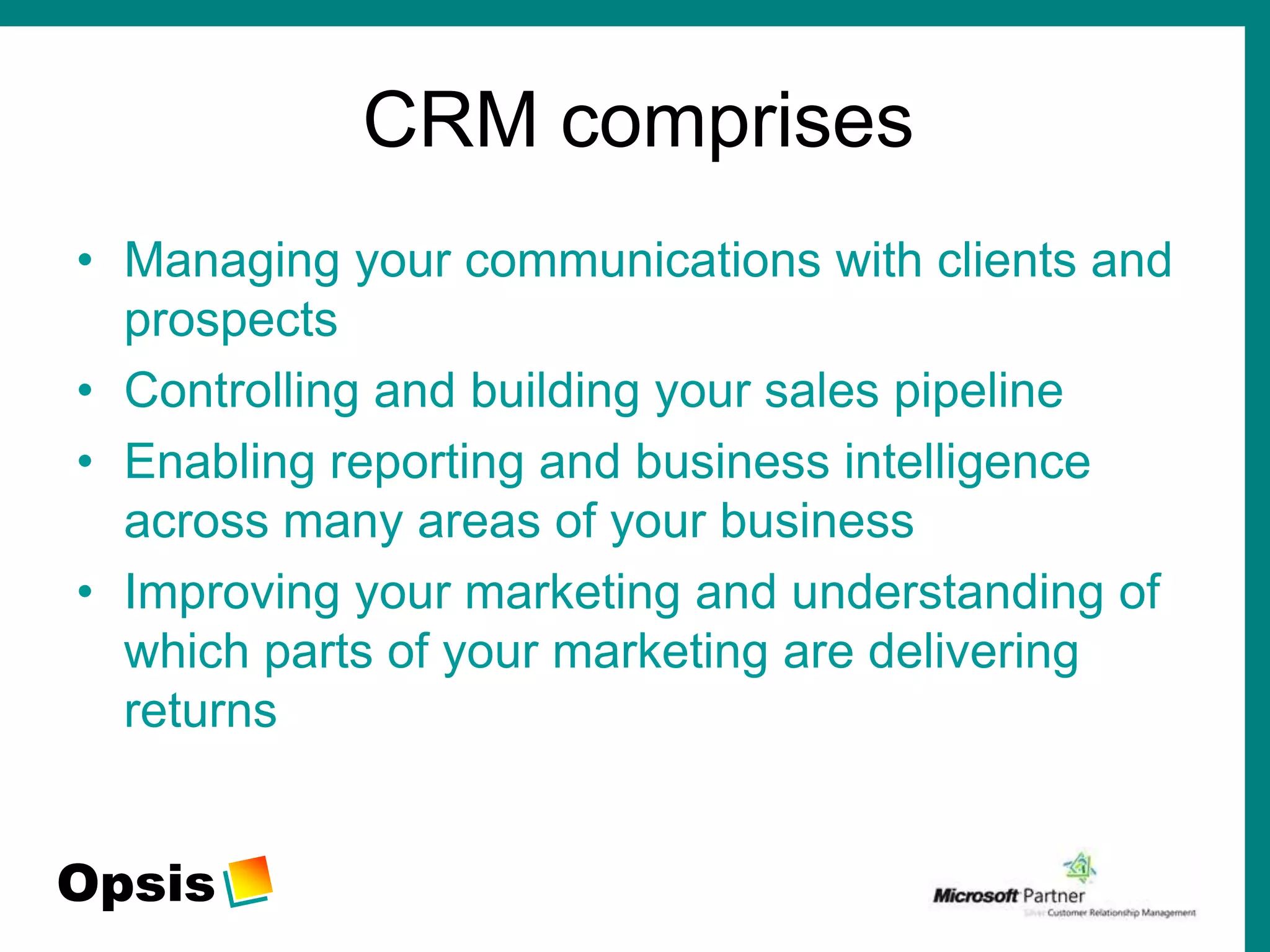 How to write a CRM scope document - the key to a successful solution | PPSX