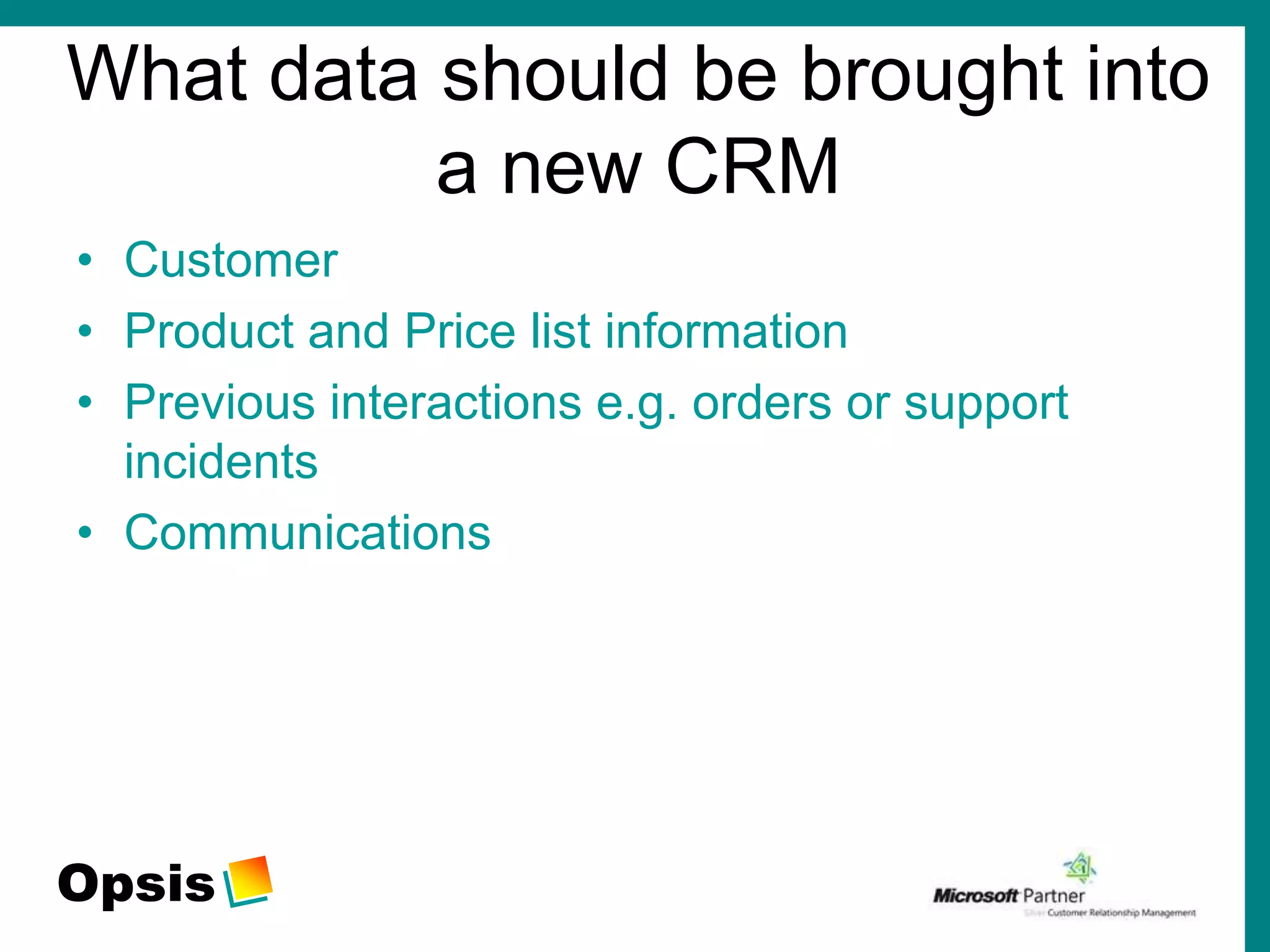 How to write a CRM scope document - the key to a successful solution | PPSX