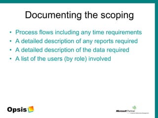 How to write a CRM scope document - the key to a successful solution | PPSX
