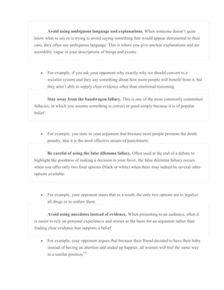 How to write a debate outline | DOCX