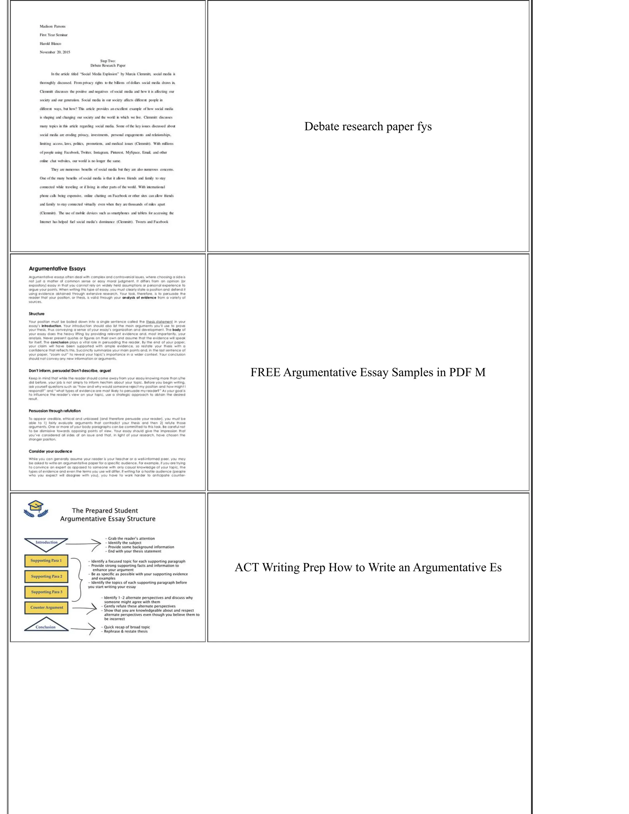 How To Write A Debate Paper | PDF