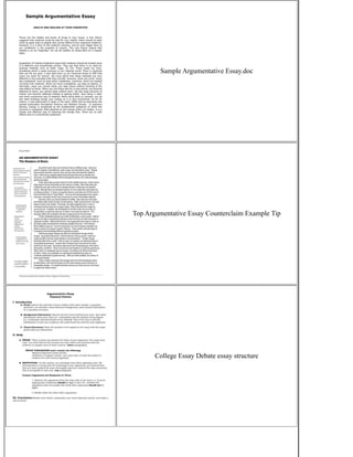 How To Write A Debate Paper | PDF