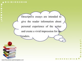 How to write a descriptive essay | PPT