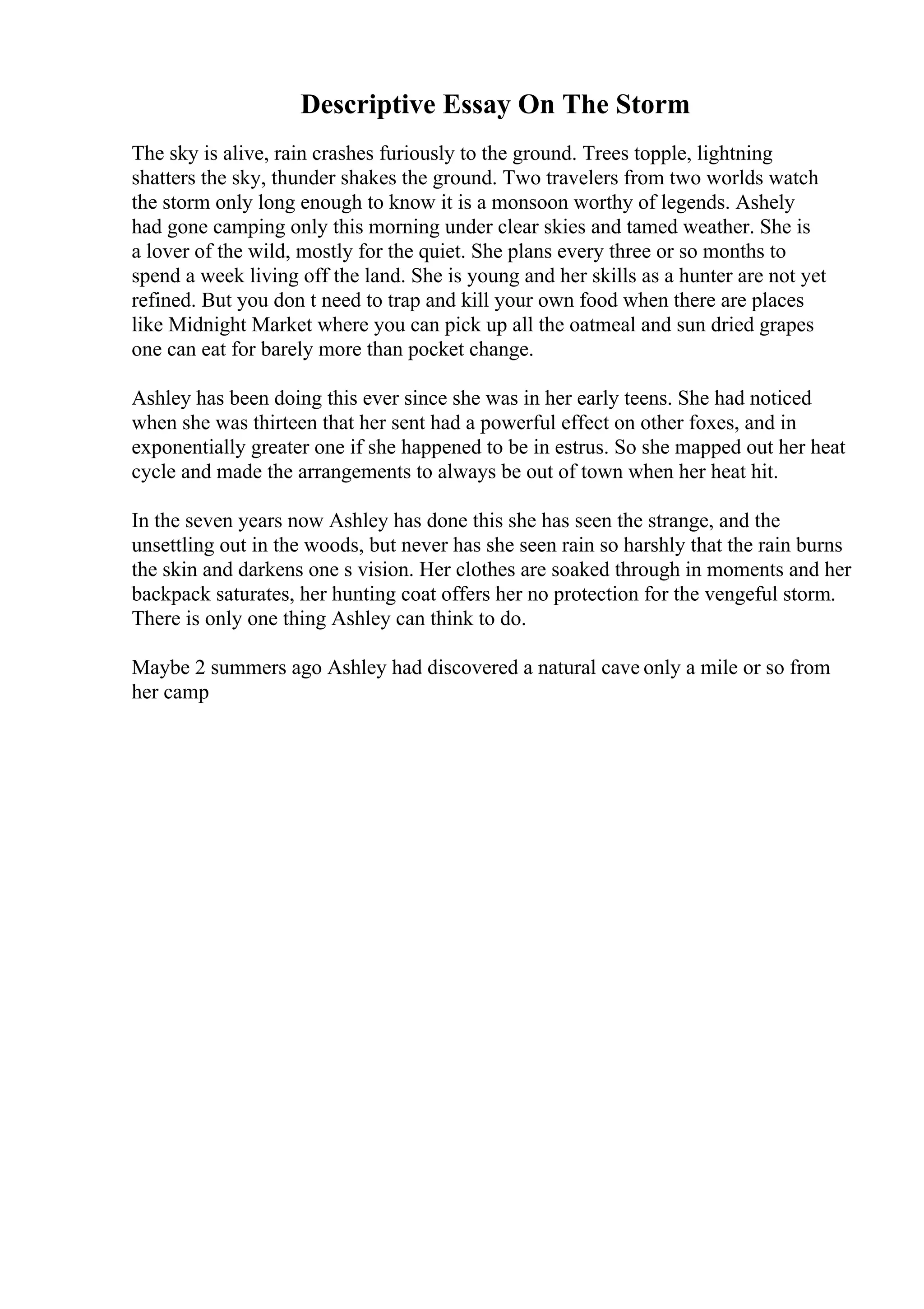 How To Write A Descriptive Essay. How to Write a Good Descriptive ...