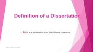 How To Write a Dissertation - A Complete.pptx