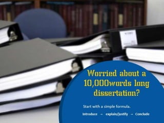 How to Write a Dissertation, Fast! | PPT