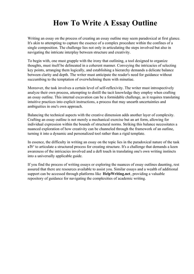 How To Write A Essay Outline.pdf
