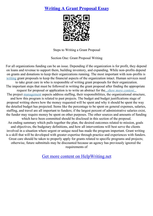 How To Write A Essay Proposal | PDF