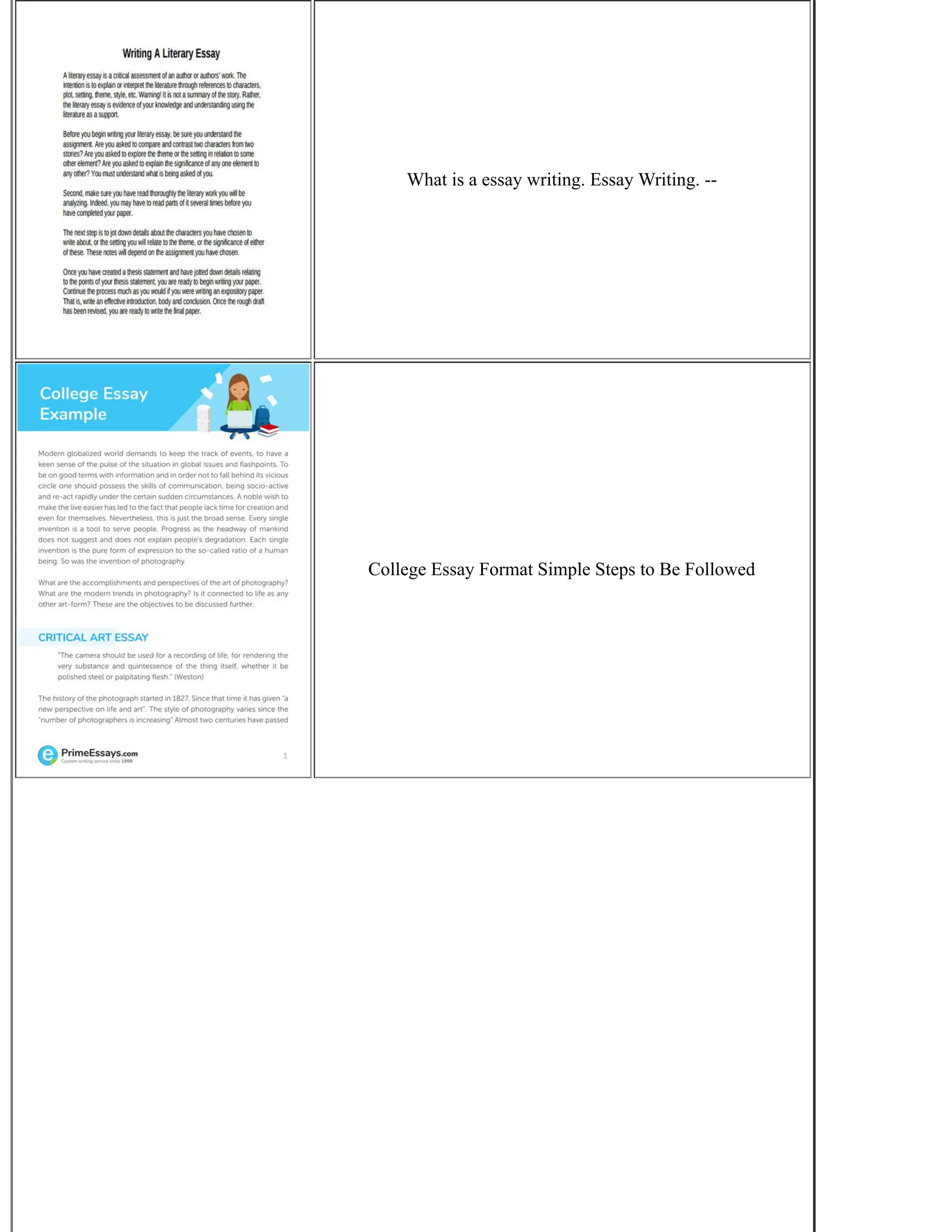 How To Write A Essay Writing | PDF