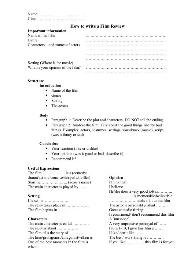 How To Write A Movie Review Complete Guide Examples Tips How To Write A Movie Review Complete Guide Examples Tips
