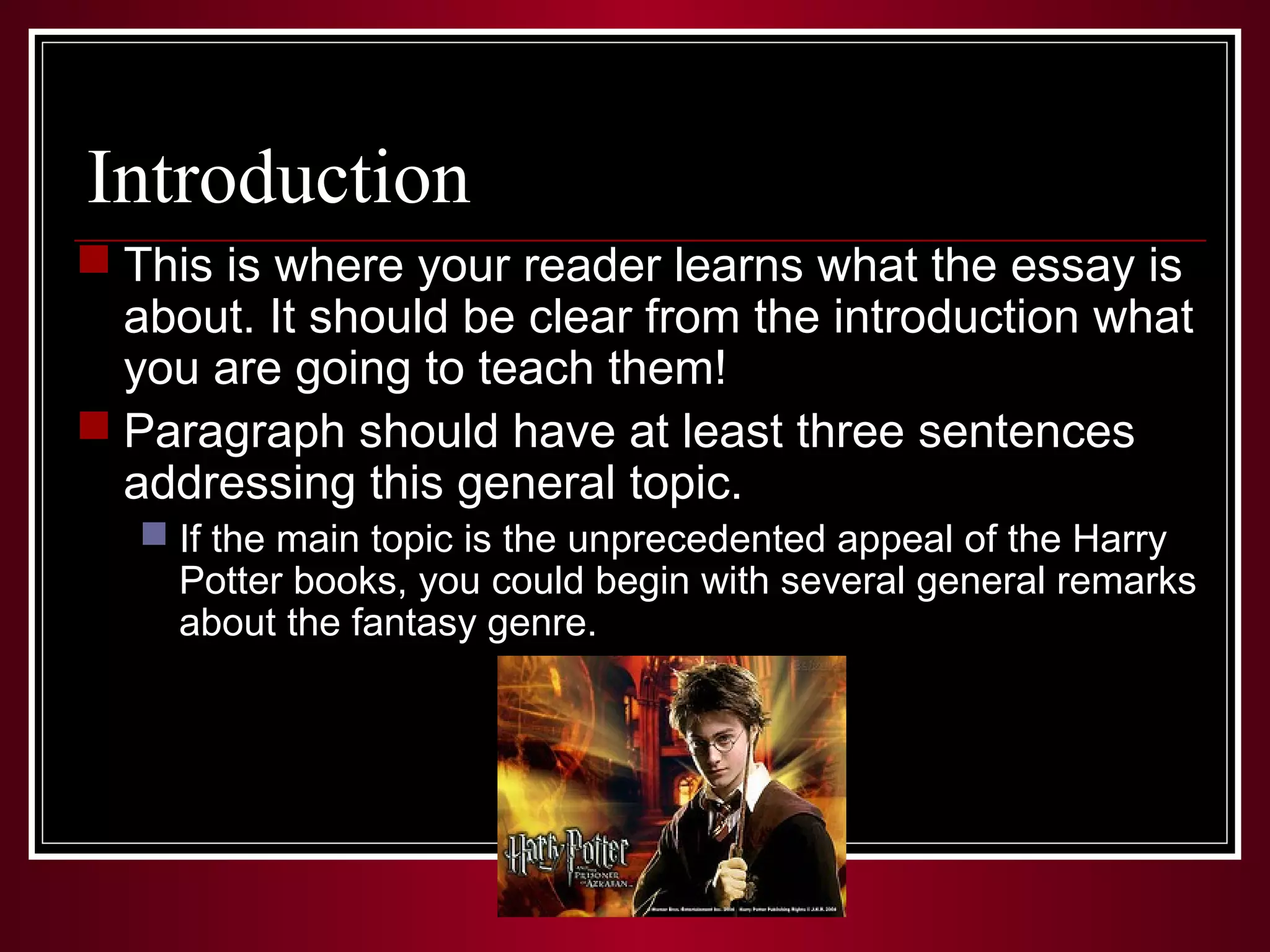 How to write a five paragraph essay | PPT