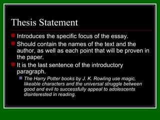 How to write a five paragraph essay | PPT