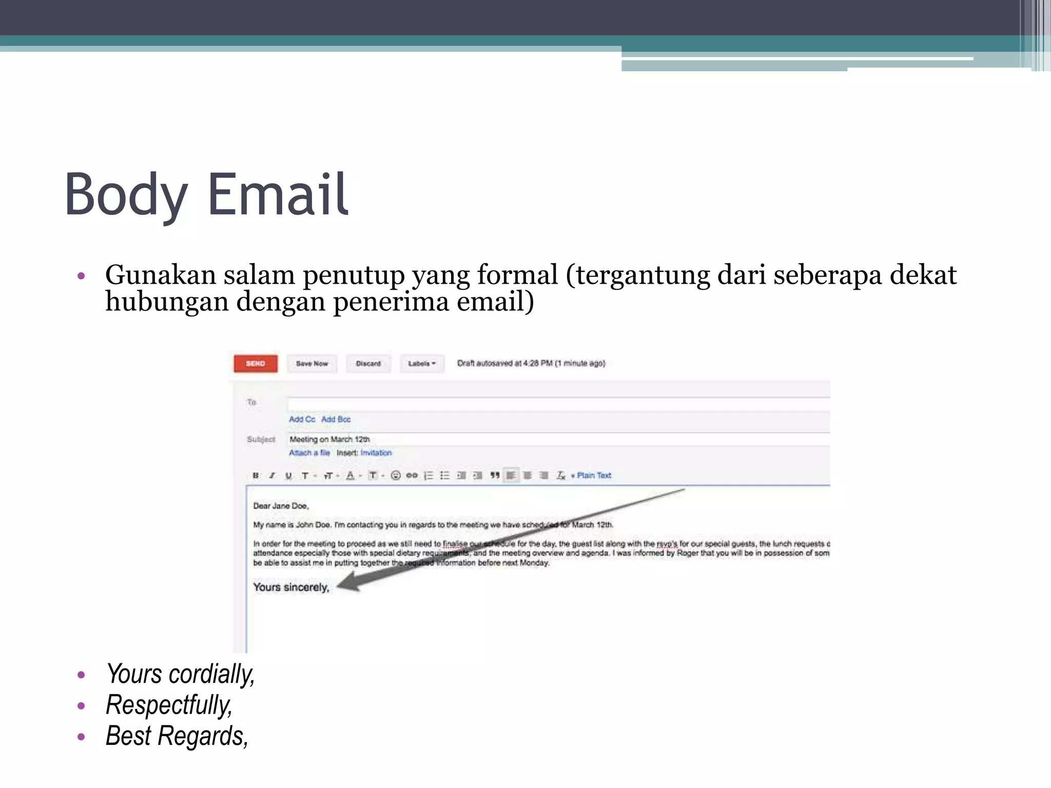 How to write a formal email | PPTX