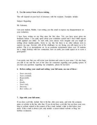 How to write a formal email | DOCX | Email | Internet