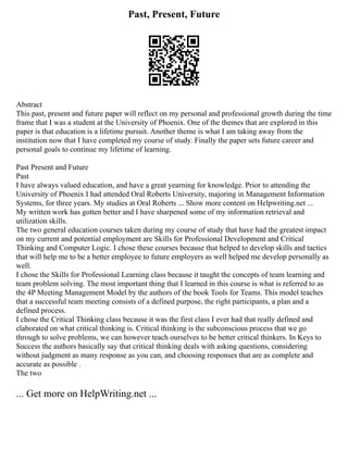 How To Write A Formal Prospectus For Paper - A | PDF