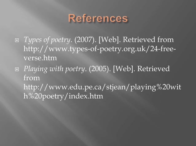 How to write a free verse | PPTX | Poetry | Books and Literature