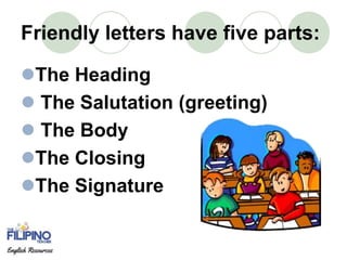 How to write a friendly letter | PPTX