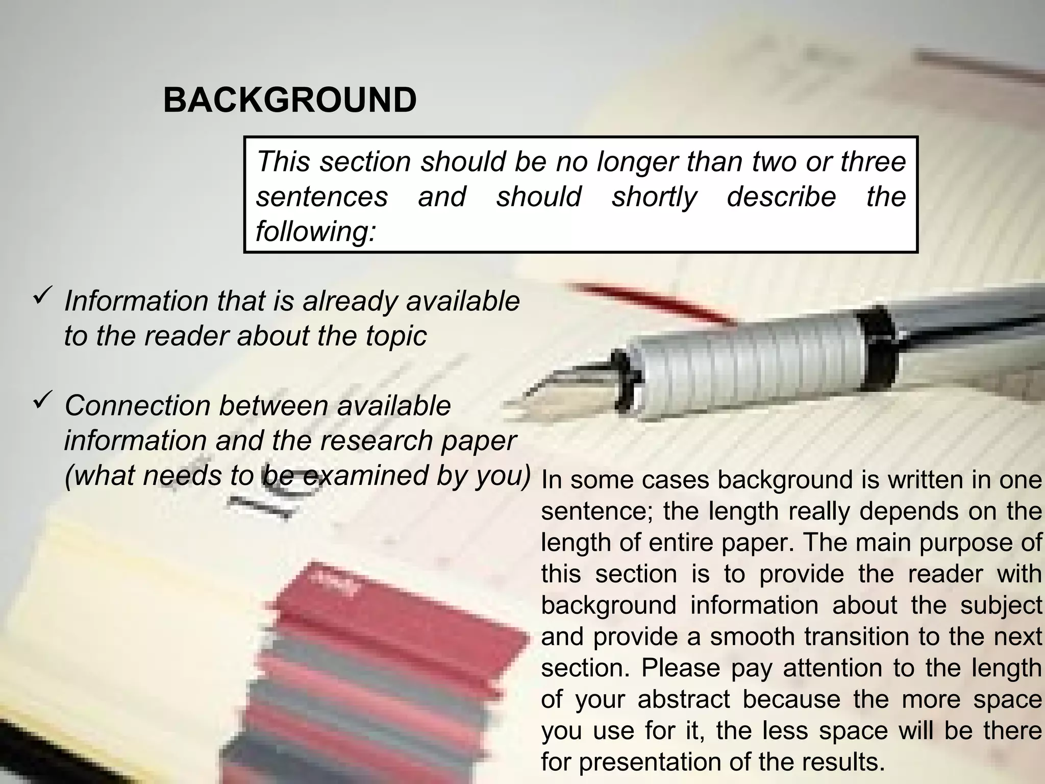 How to write a good abstract for a research paper | PPT