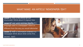How to write a good article | PPT