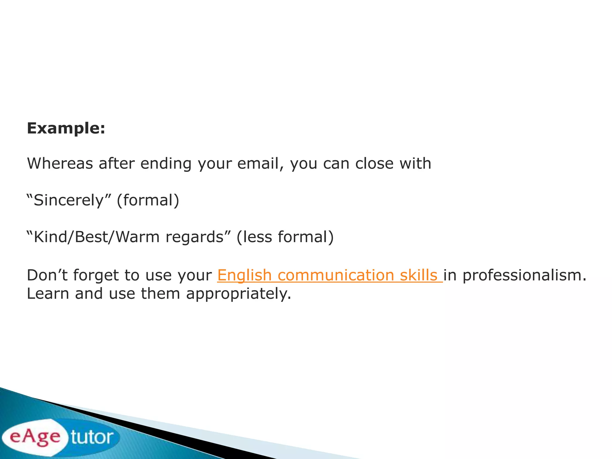 How to write a good business email | PPTX