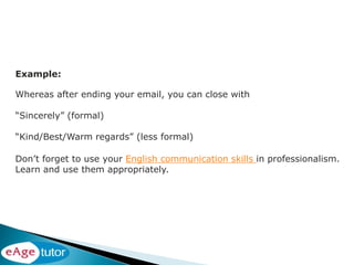 How to write a good business email | PPTX | Email | Internet