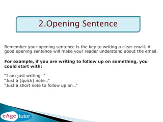 How to write a good business email | PPTX | Email | Internet