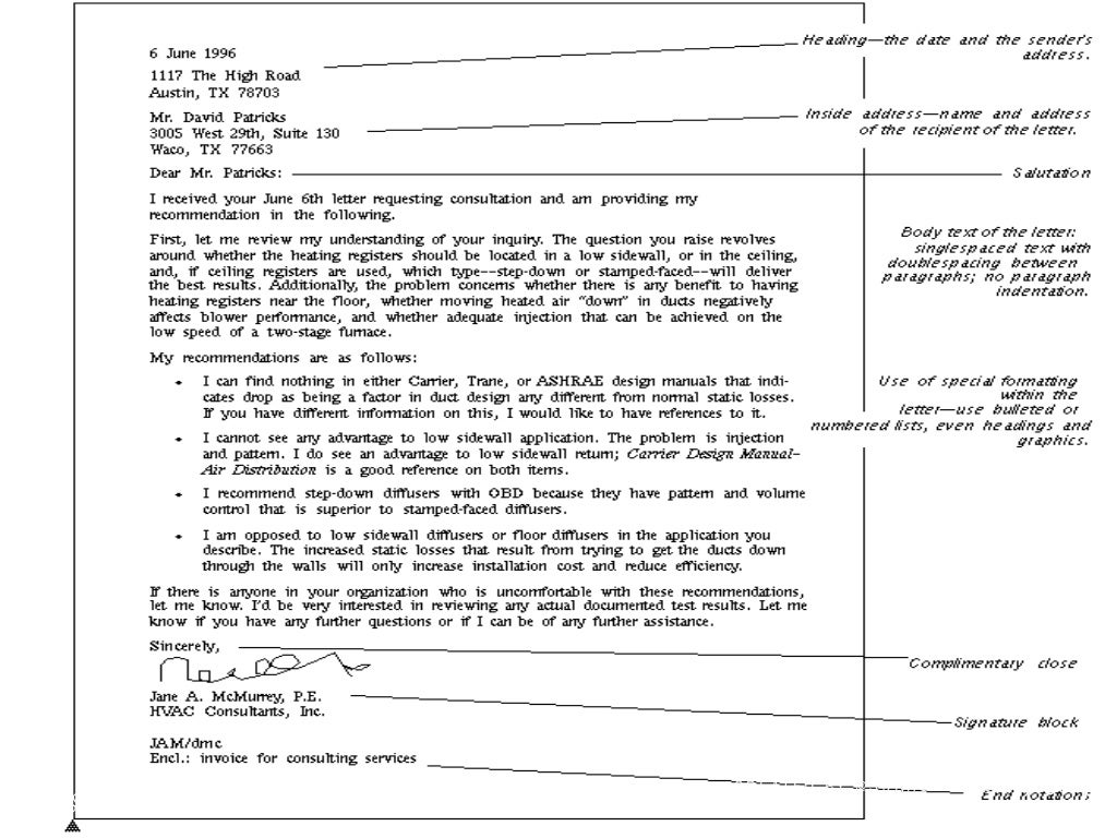 How to write a good business letter