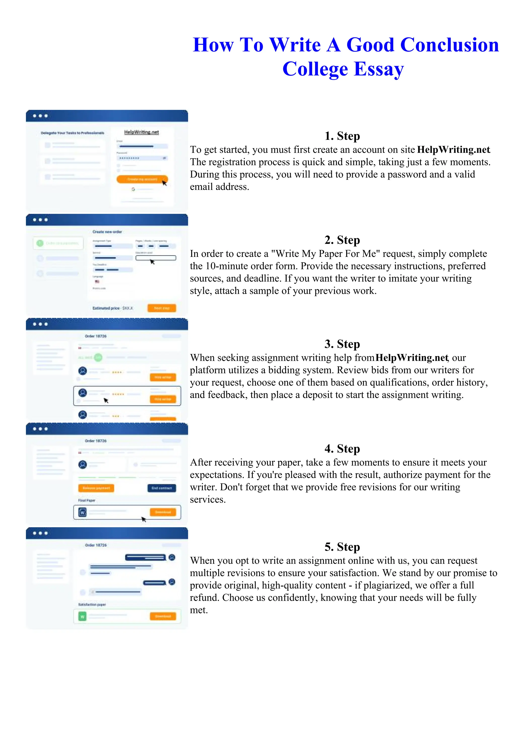 How To Write A Good Conclusion College Essay | PDF