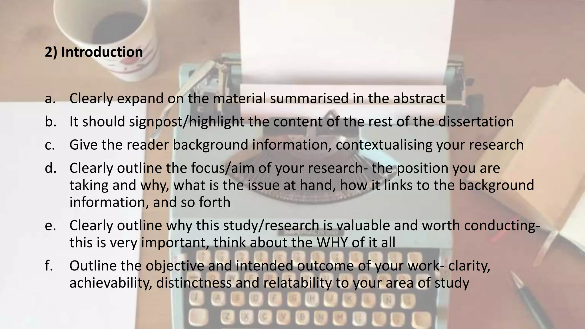 How to write a good dissertation | PPT