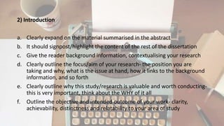 How to write a good dissertation | PPT