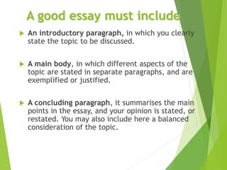 How to write a good essay c1 | PPT